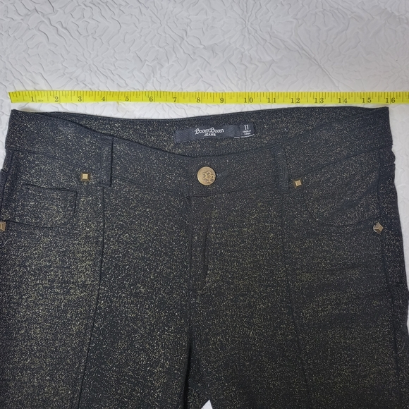 Boom Boom Jeans | Pants & Jumpsuits | Boom Boom Jeans Blackgold Shimmer ...